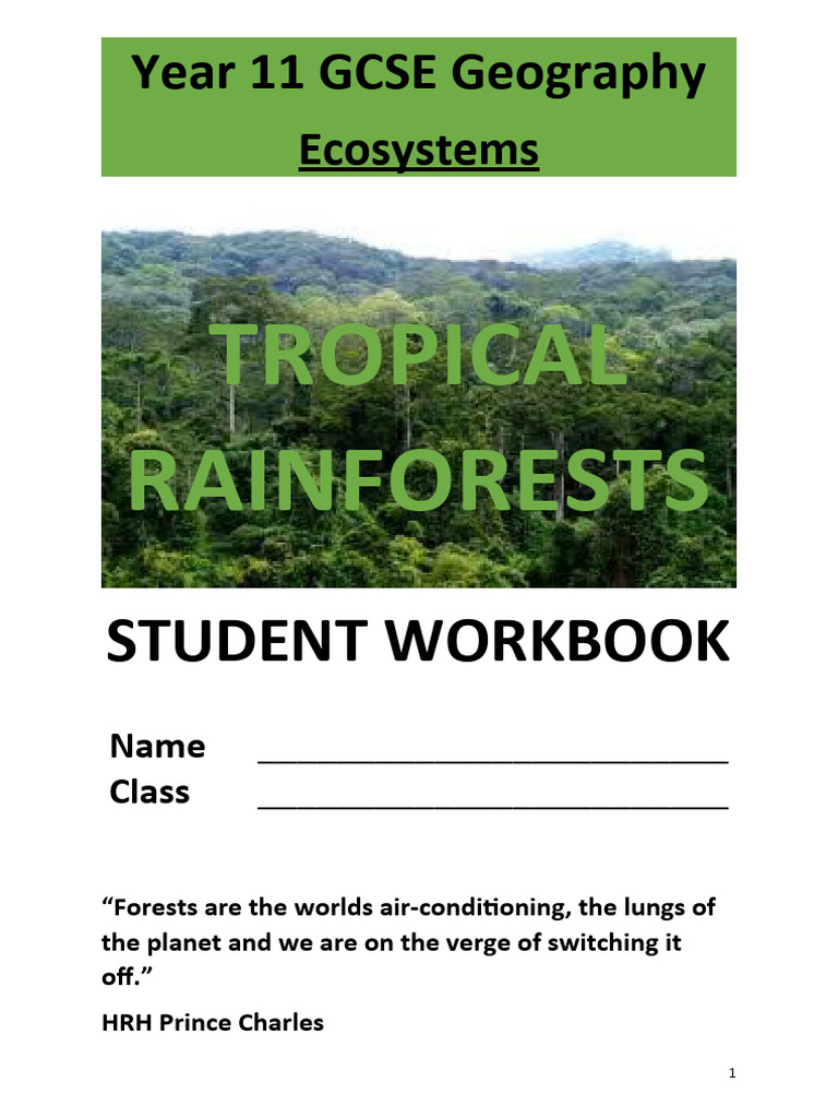 Tropical-Rainforests-Work-Booklet Reviewed July 2020 | PDF | Rainforest ...