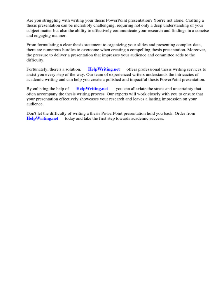 How To Write A Thesis | PDF | Career & Growth | Art