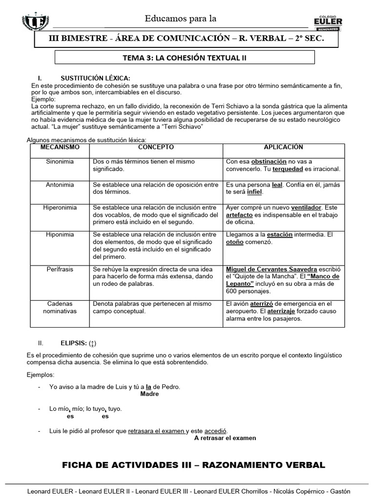 Arias E. Jesús 2C - IIIB-FICHA 3 - 2° RV | PDF