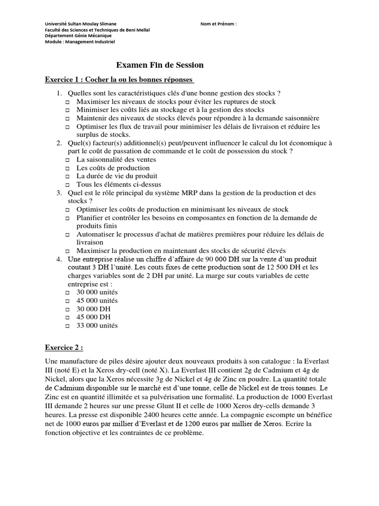 Exemple D Épreuve en GP | PDF