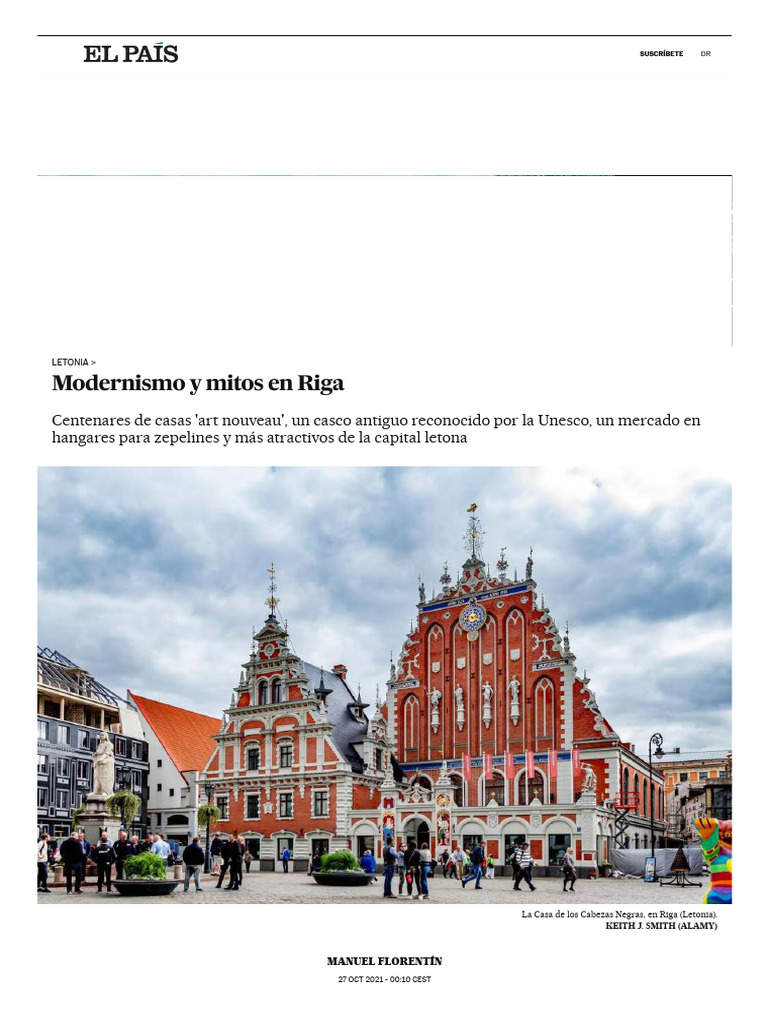 Letonia - Modernismo y Mitos en Riga | PDF