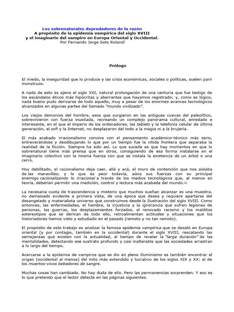 01-Los Sobrenaturales Depredadores de La Raz N | PDF