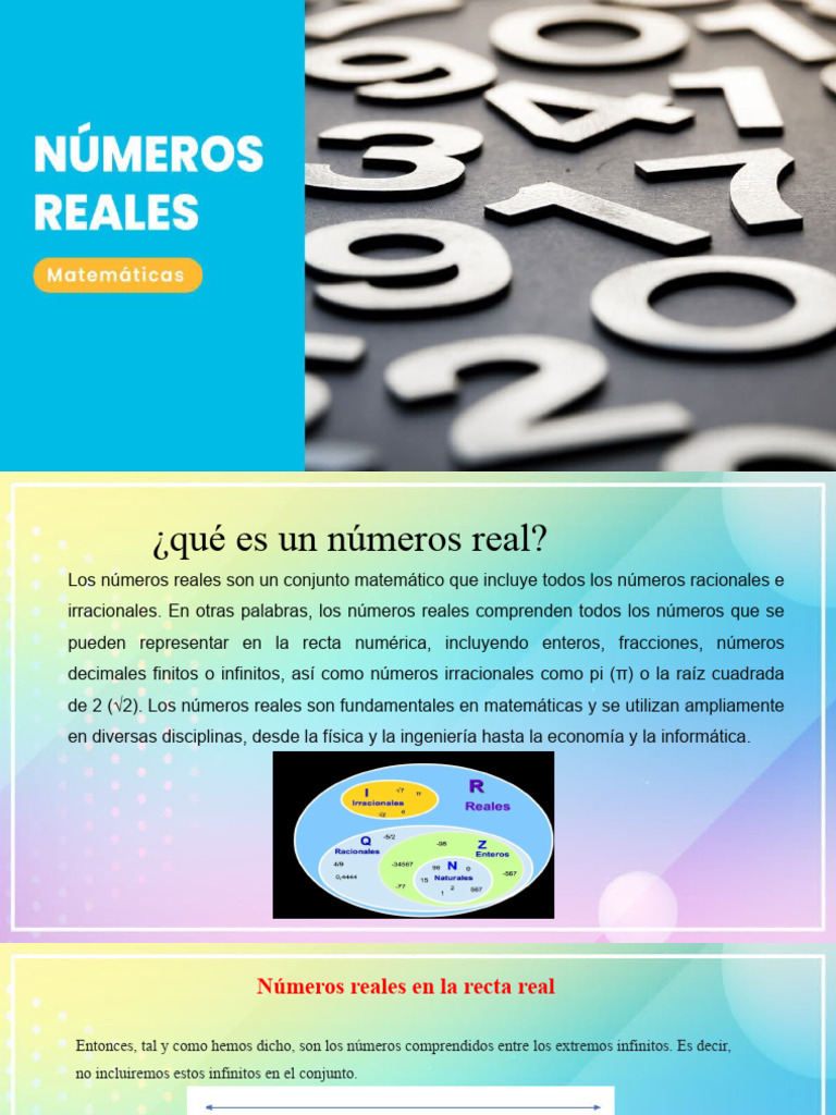 Números Reales | PDF | Finanzas y dinero | Métodos y materiales de ...