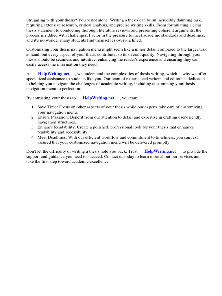 Thesis Nav Menu Customize | PDF | Word Press | Menu (Computing)