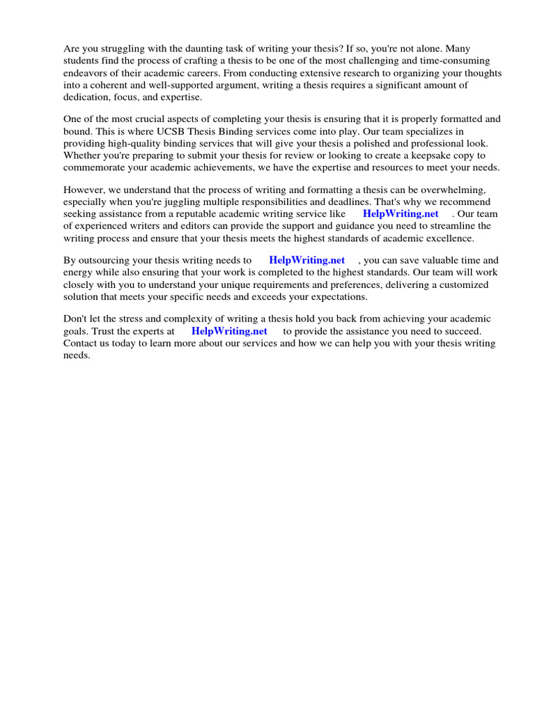 Ucsd Thesis Binding | PDF | Thesis | Bookbinding