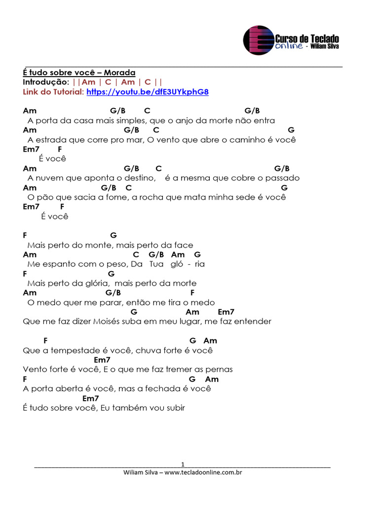 É Tudo Sobre Você - Morada | PDF