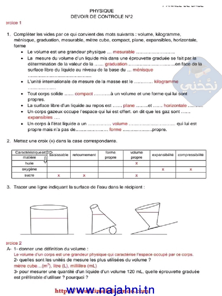 Devoir de Controle 2 Physique Correction | PDF