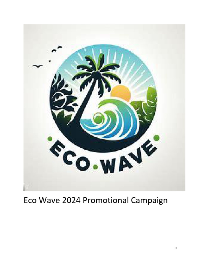 Eco Wave Promotional Final Project | PDF | Brand | Ecology
