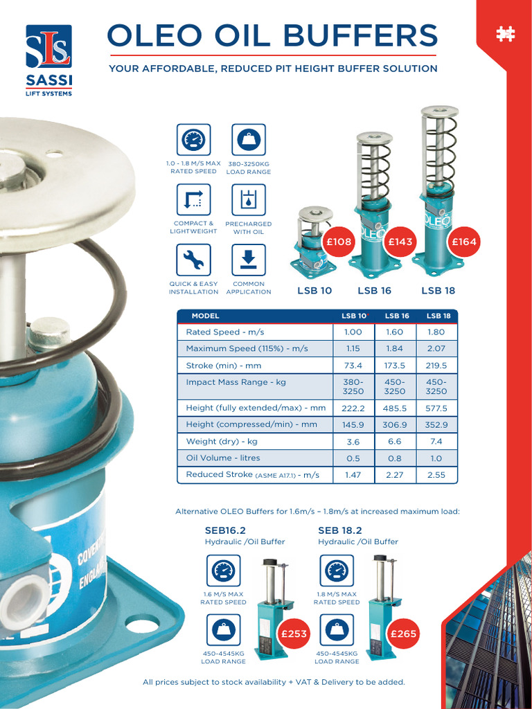 OLEO Hydraulic Buffers | PDF