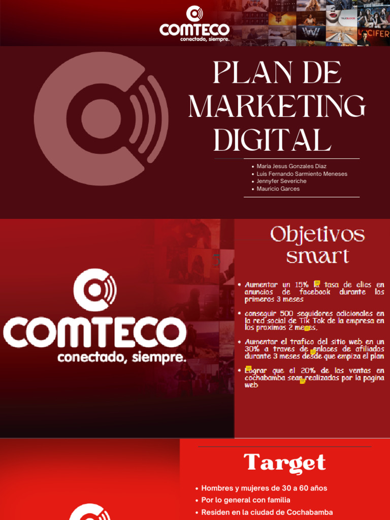 PLAN DE MKT DIGITAL COMTECO (2do Modulo 2da Parte) | PDF | Presupuesto