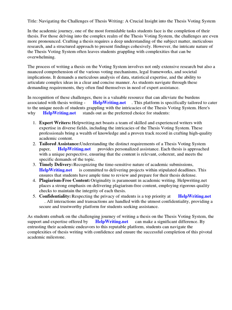 Thesis Voting System | PDF | World Wide Web | Internet & Web