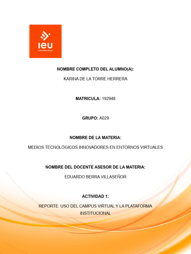Uso Del Campus Virtual Ieu 2024 Pdf