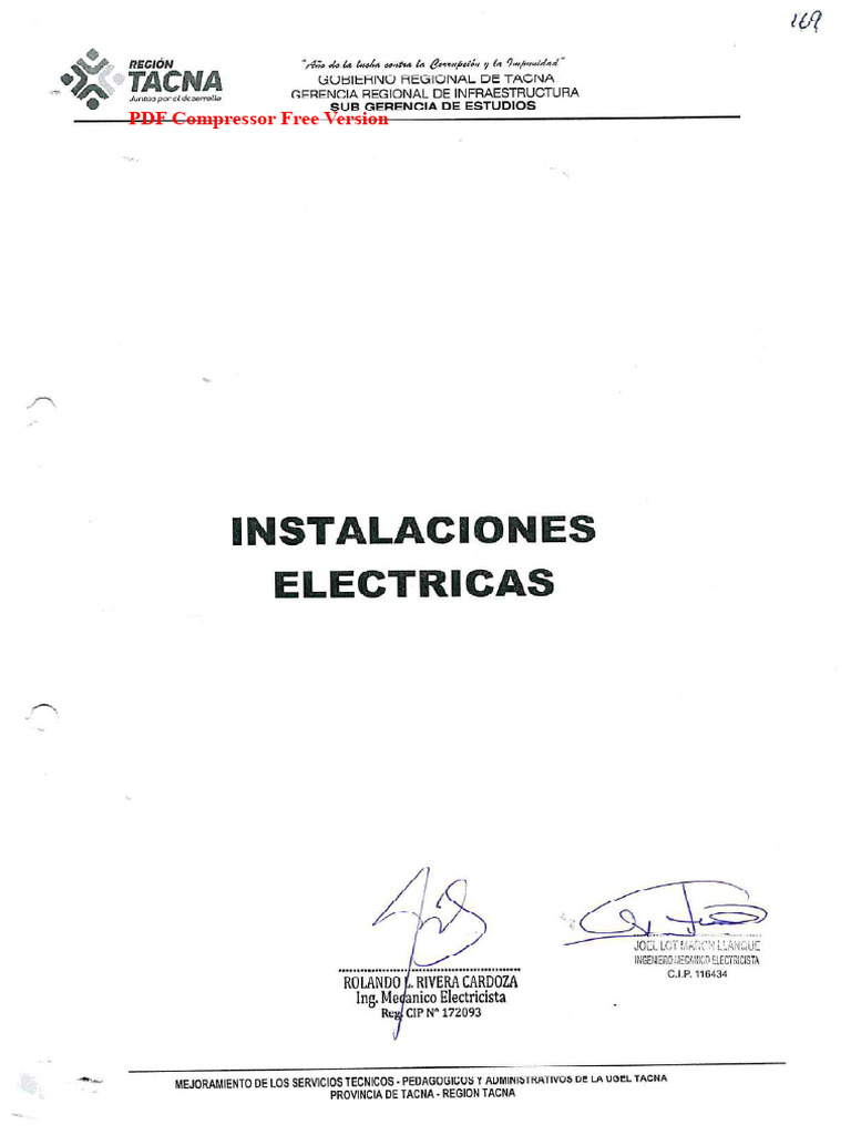 Especificaciones Tecnicas - Instalaciones Electricas | PDF