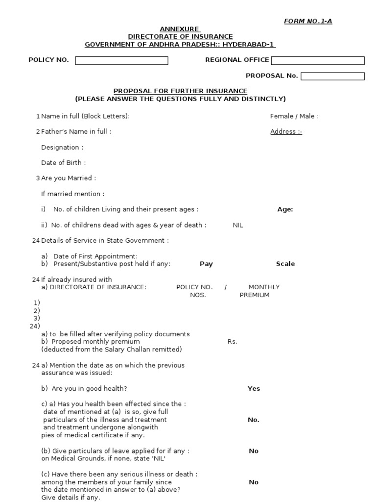 APGLI Proposal Form for Insurance | PDF | Insurance | Business
