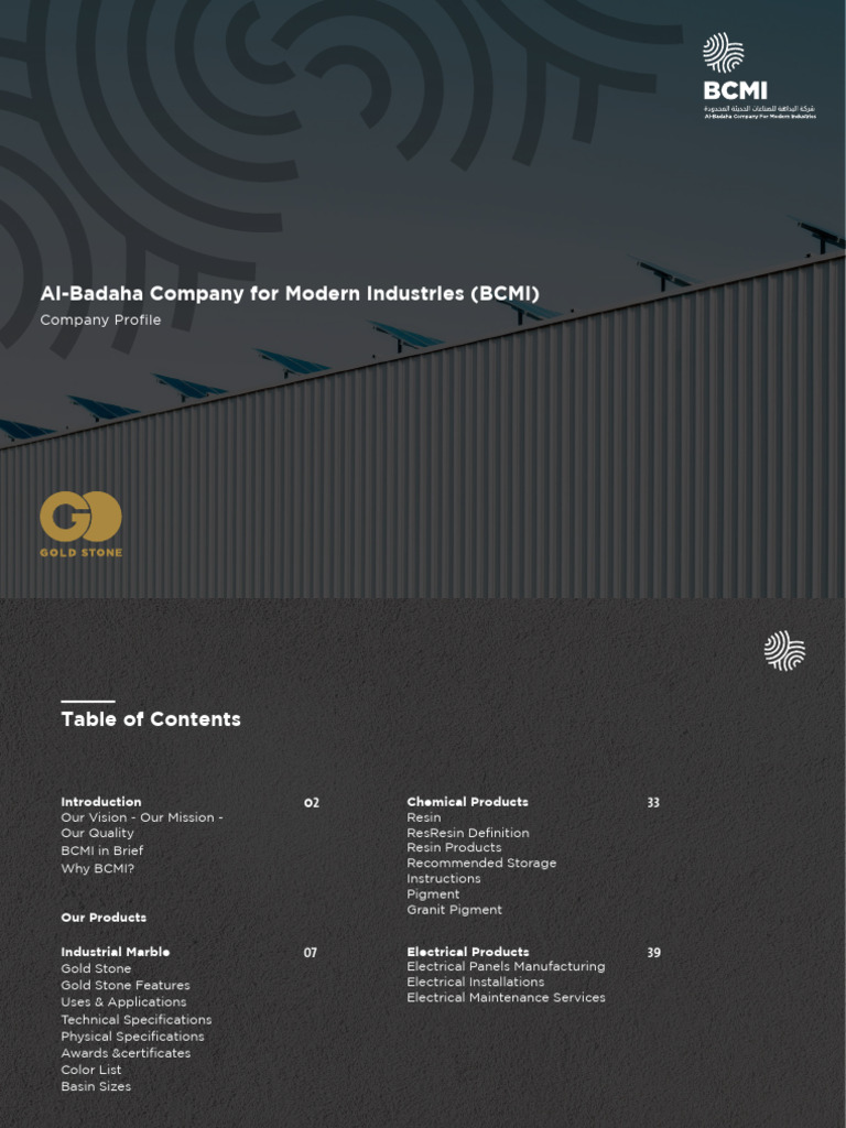 BCMI Company Profile English | PDF