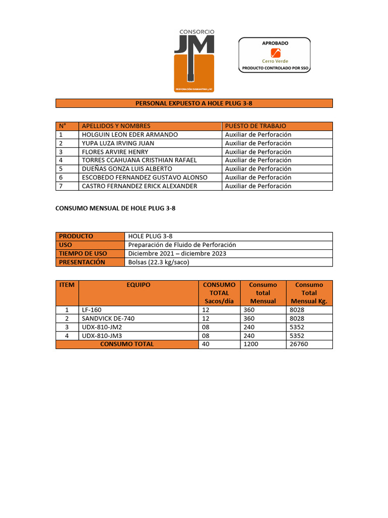 HOLE PLUG 3-8 - Halliburton Energy - FDS | PDF