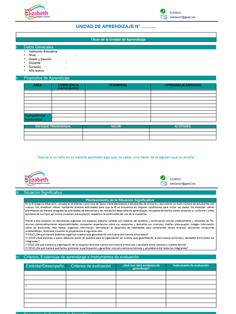 FORMATO Unidad de Aprendizaje Elita-2023C | PDF | Aprendizaje | Salón de clases