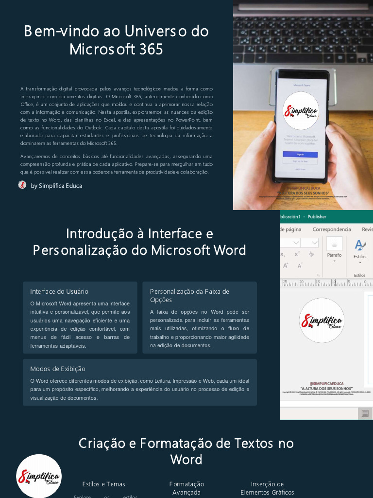 Bem-vindo-ao-Universo-do-Microsoft-365 - SIMPLIFICA EDUCA | PDF | Microsoft Excel | Macro ...