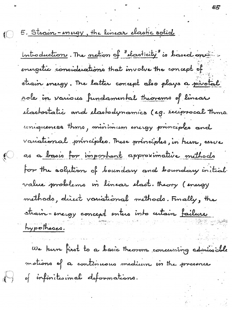 Strain-Energy, The Linear Elastic Solid | PDF Strain-Energy, The Linear Elastic Solid | PDF