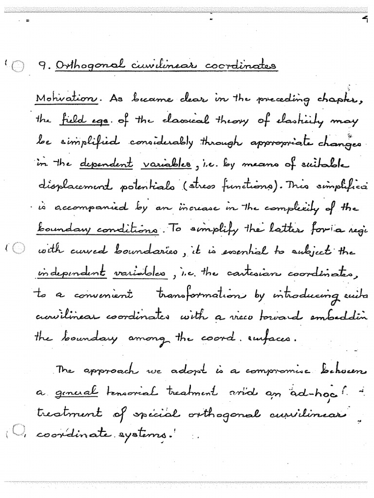 Orthogonal Orthogonal Curvilinear Coordinates | PDF