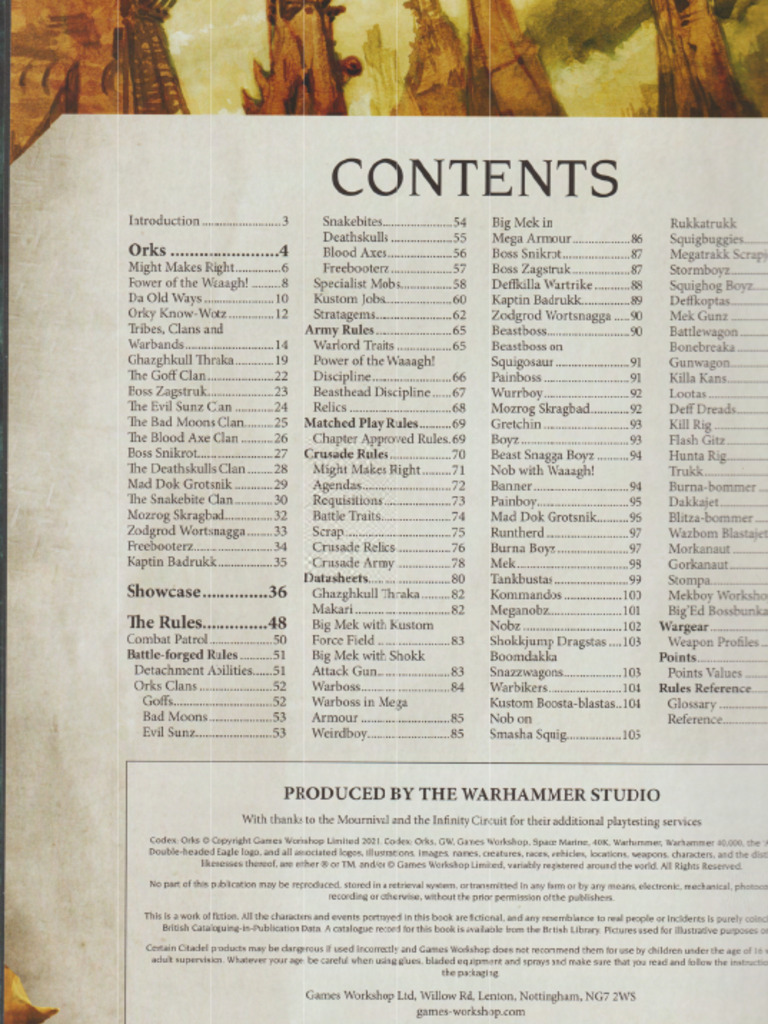 W40k 9th Ed Orks Codexx | PDF