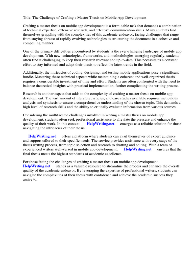 Master Thesis Mobile App | PDF | 3 G | Channel Access Method