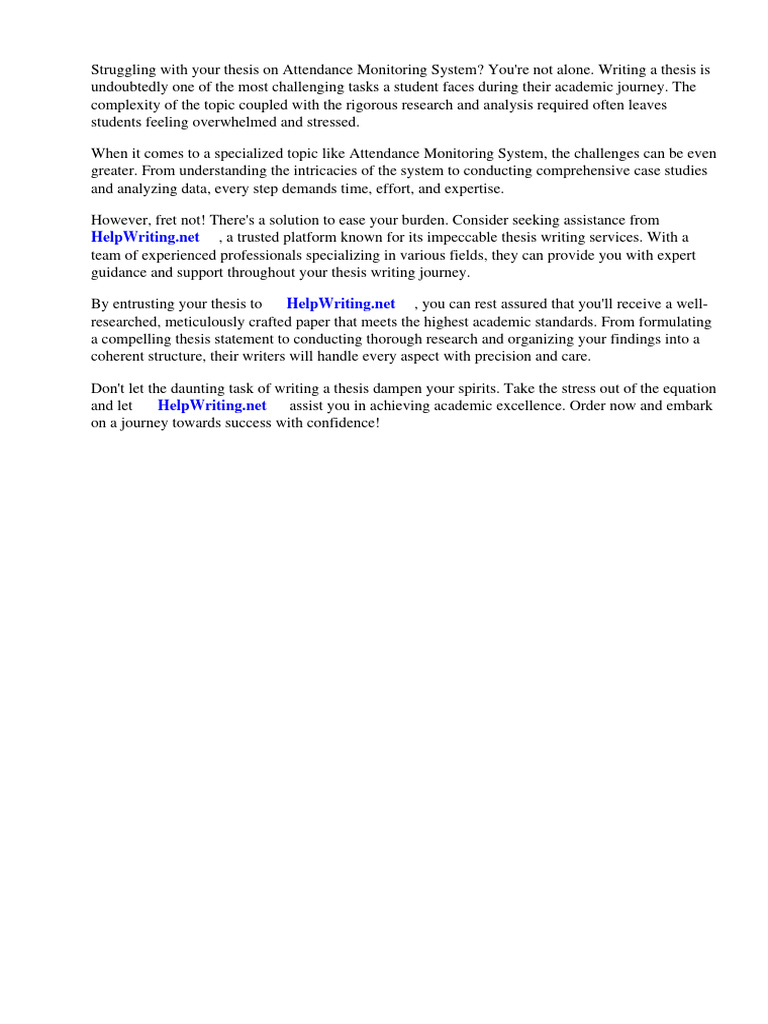 Attendance Monitoring System Thesis Case Study | PDF | Databases | Radio Frequency Identification