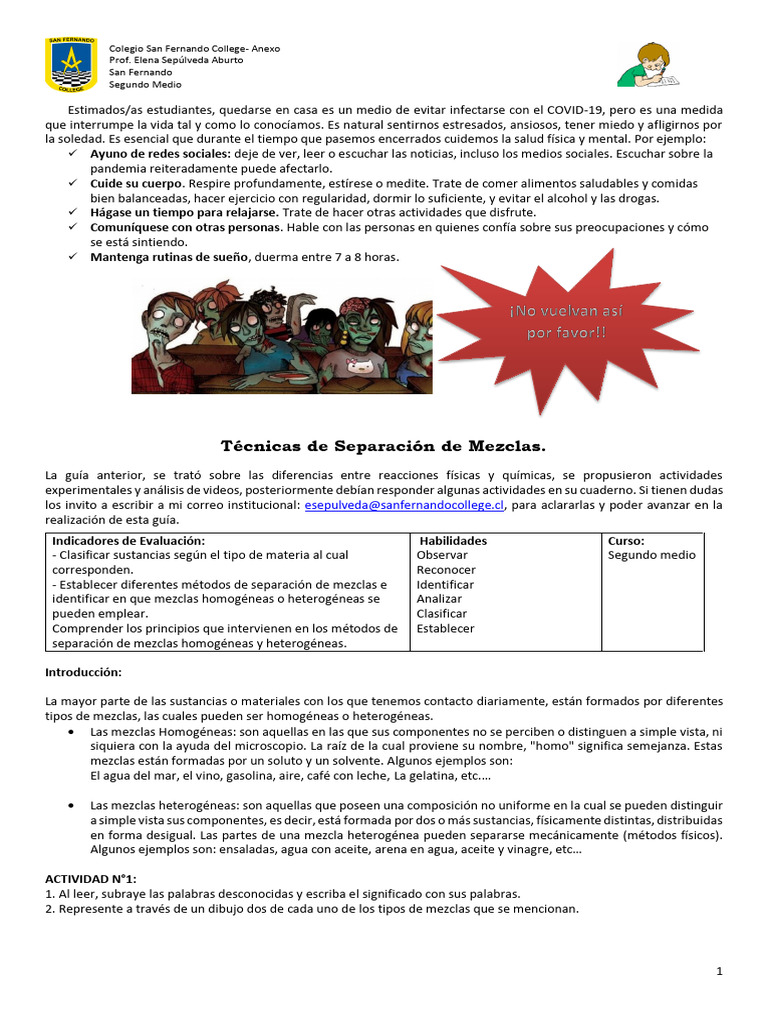 Guía 2 Quimica 2°medio | PDF