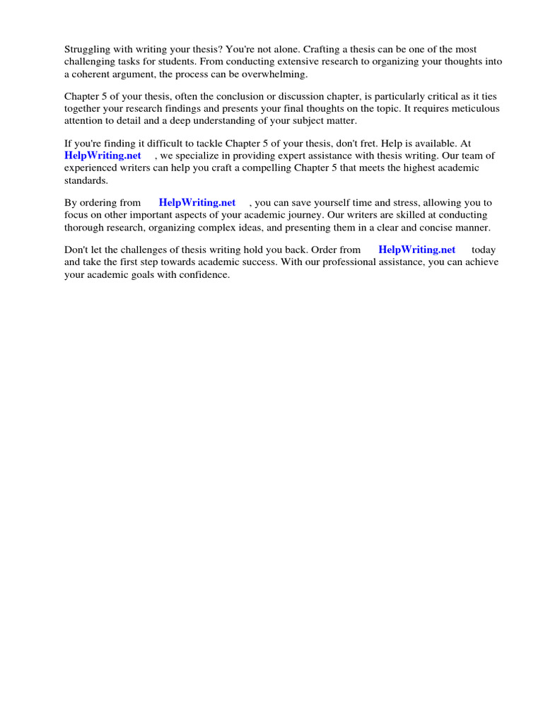Chapter 5 Thesis Sample PDF | PDF | Thesis | Statistics
