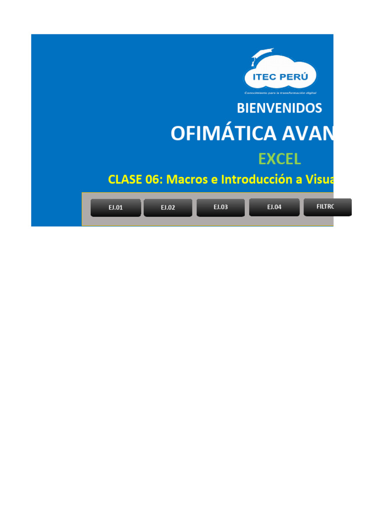 MANUAL CLASE 06 ALUMNO | PDF | Microsoft Excel | Software