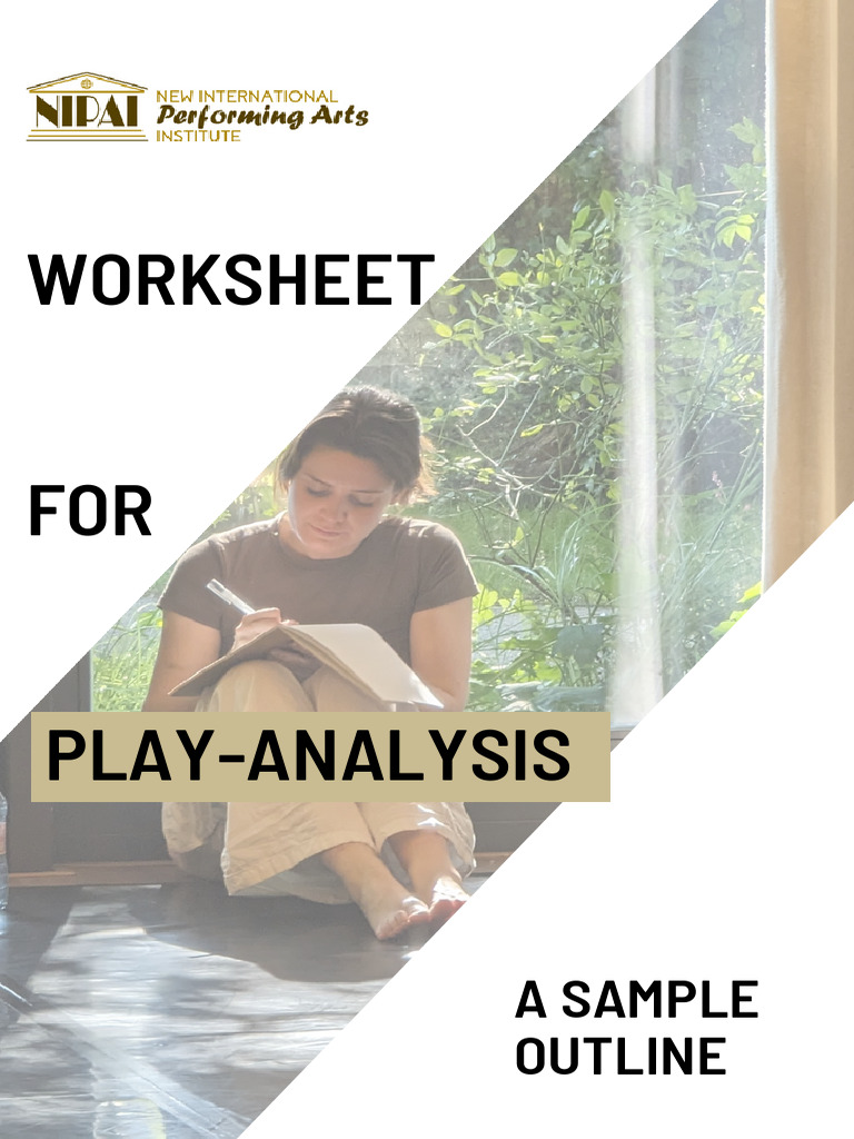 1worksheet Play-Analysis | PDF | Verb | Linguistics