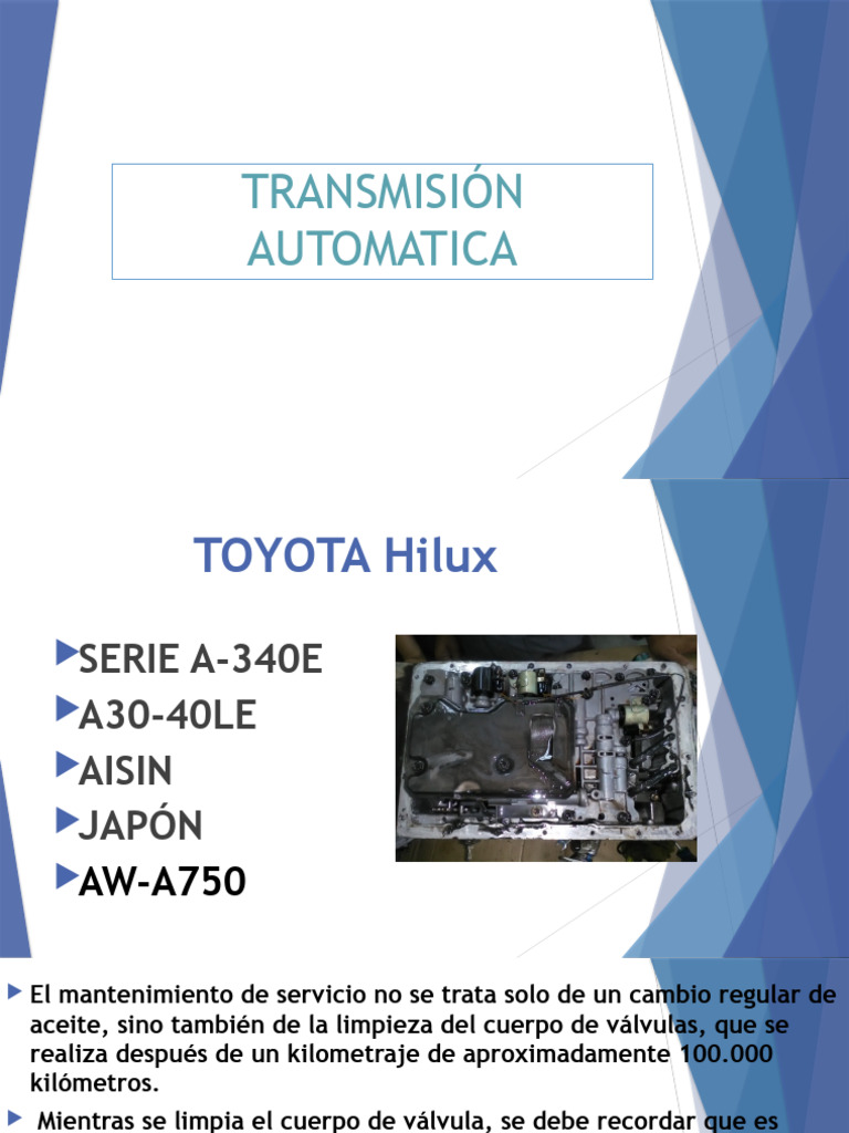 Toyota-TRANSMISION-AUTOMATICA | PDF