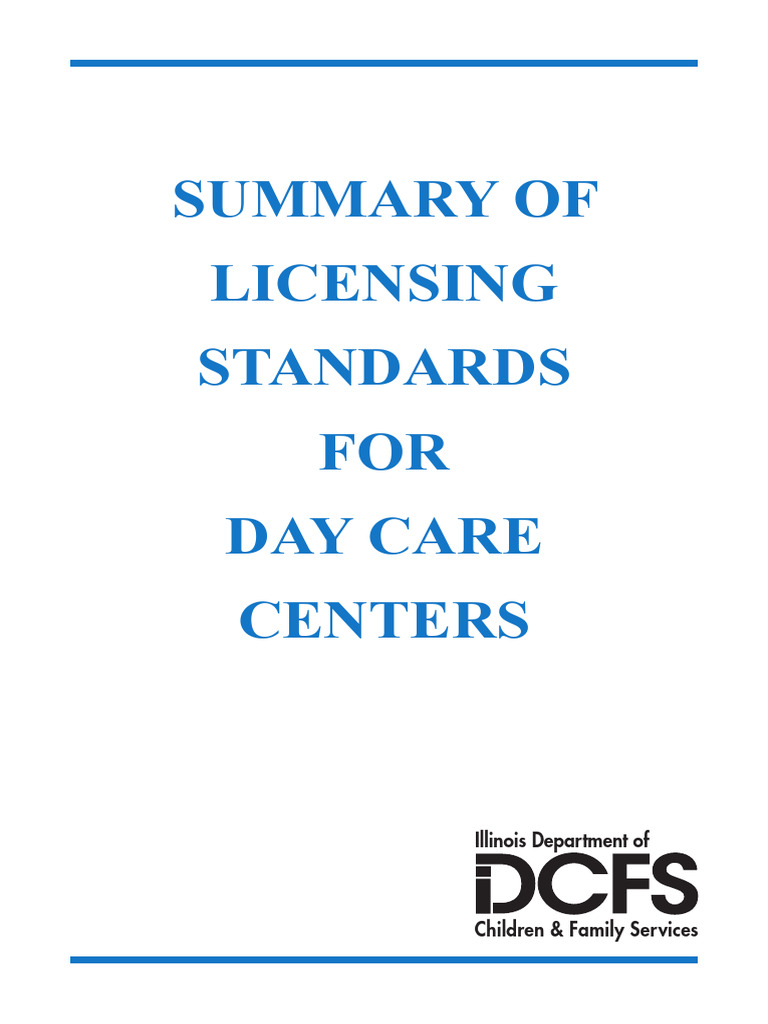 DCFS Licensing Standards & Acknowledgement | PDF