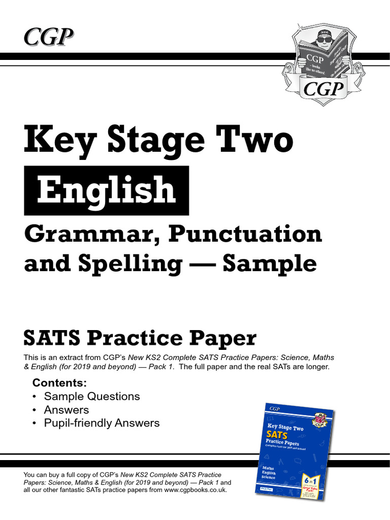 KS2 SATS English Practice Paper | PDF