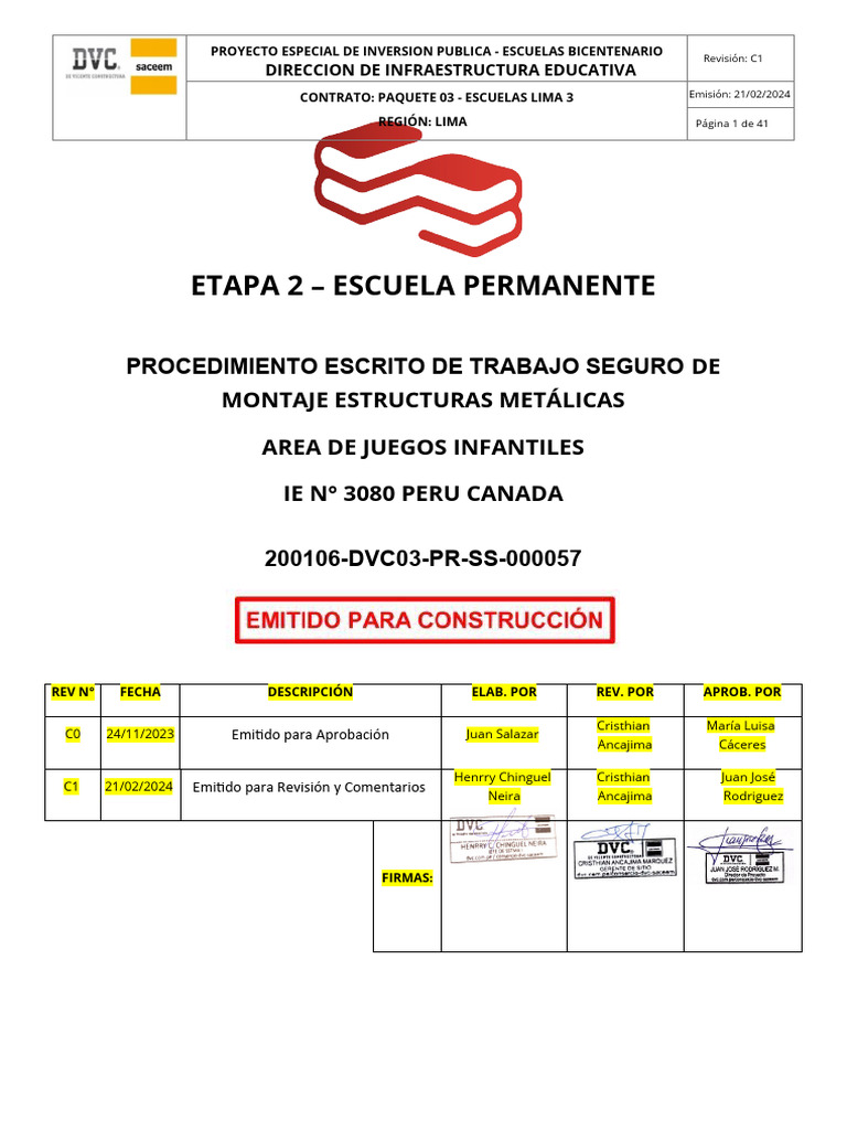 PETS Montaje de EEMM - INICIAL | PDF