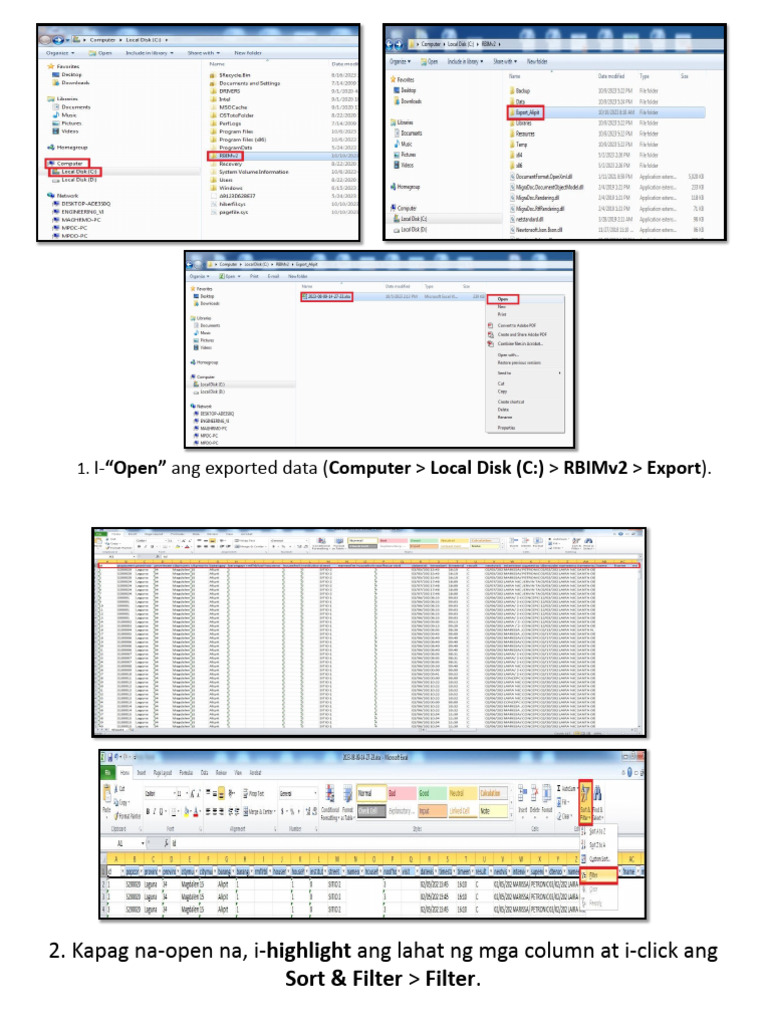 Step by Step Process On How To Do Data Cleaning and Importing | PDF