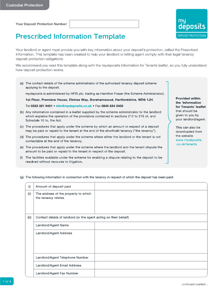 My Deposit | PDF