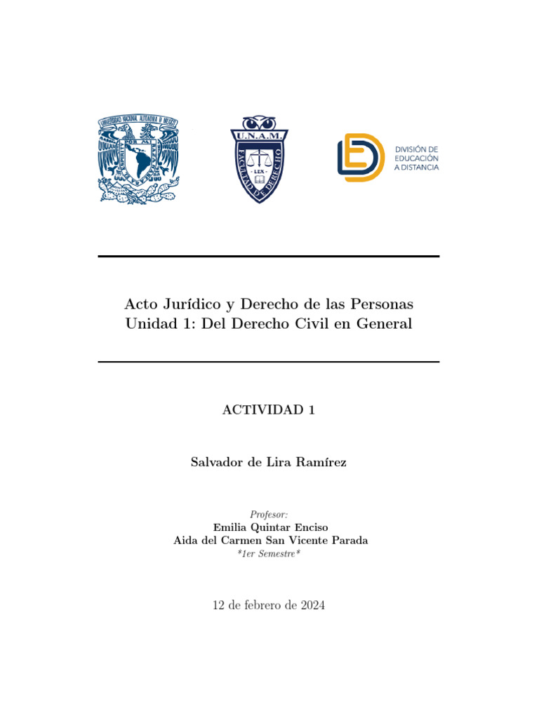 UNAM FI Portada Genérica Reporte | PDF