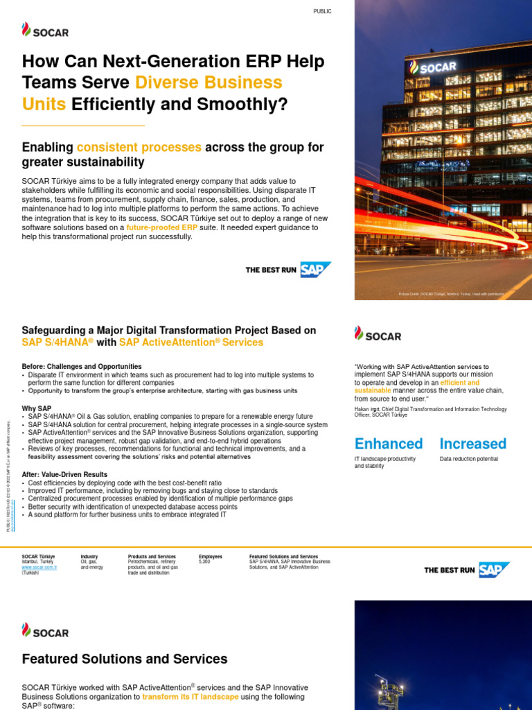 SOCAR - How Can Next-Generation ERP Help Teams Serve Diverse Business Units Efficiently and ...