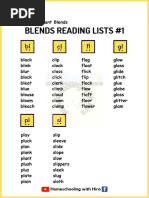 CV Blends and Worksheets Guide | PDF | Self-Improvement