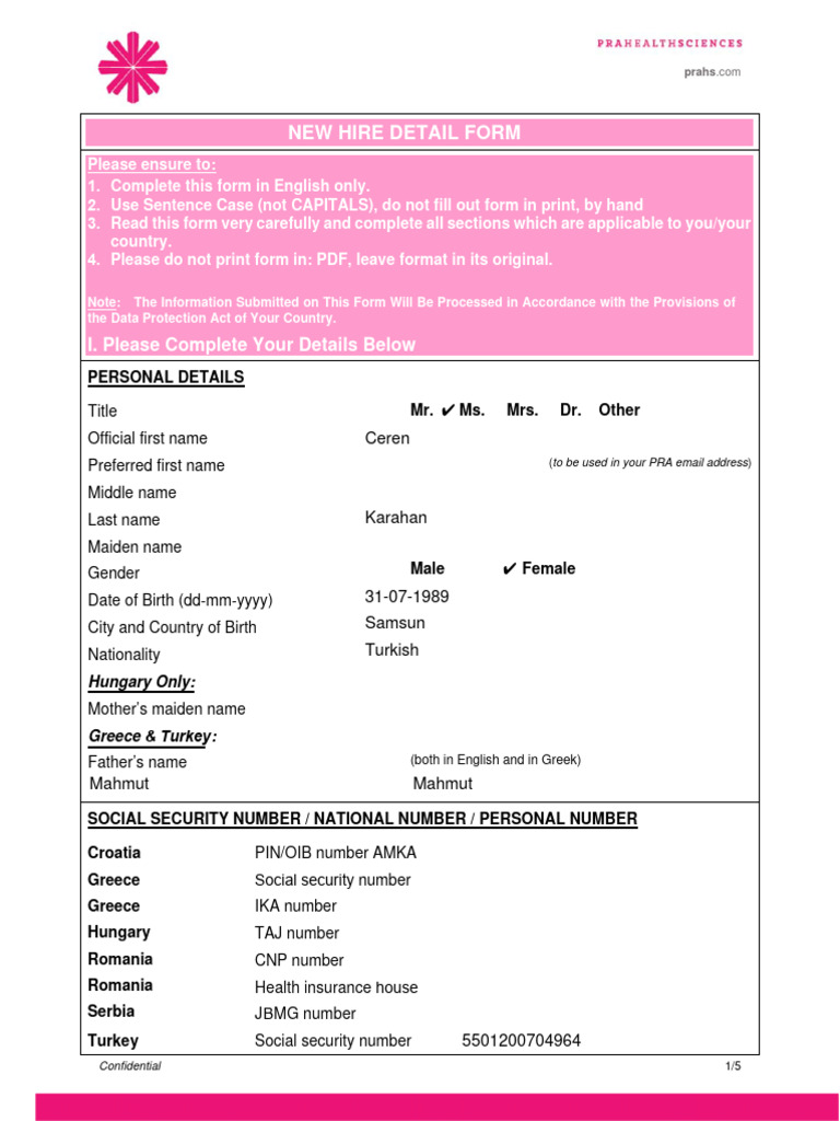 NHA Form - CK | PDF