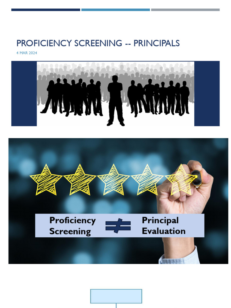 Proficiency Screening Presentation | PDF