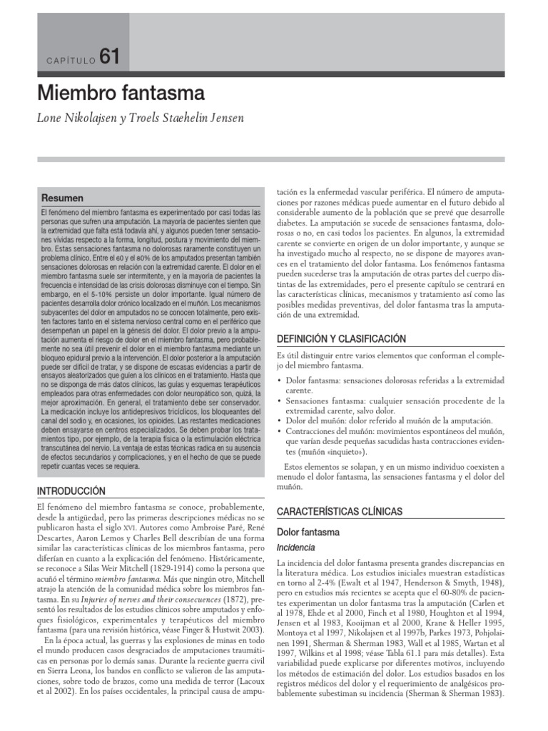 Cap 61 Dolor Fantasma | PDF | Dolor | Analgésico