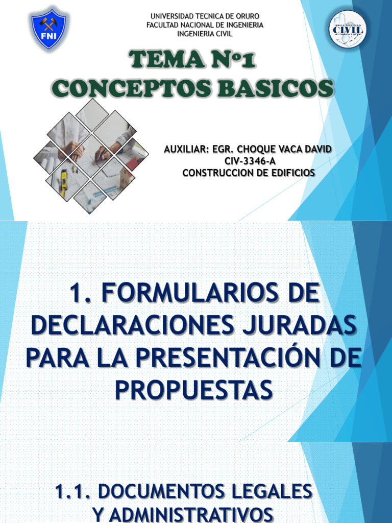 Clase 1, Conceptos Básicos | PDF | Contratista general | Ingeniería