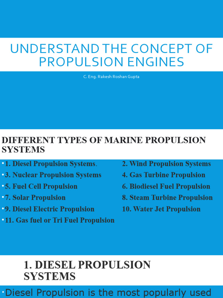 Understand The Concept of Propulsion Engines | PDF | Marine Propulsion ...