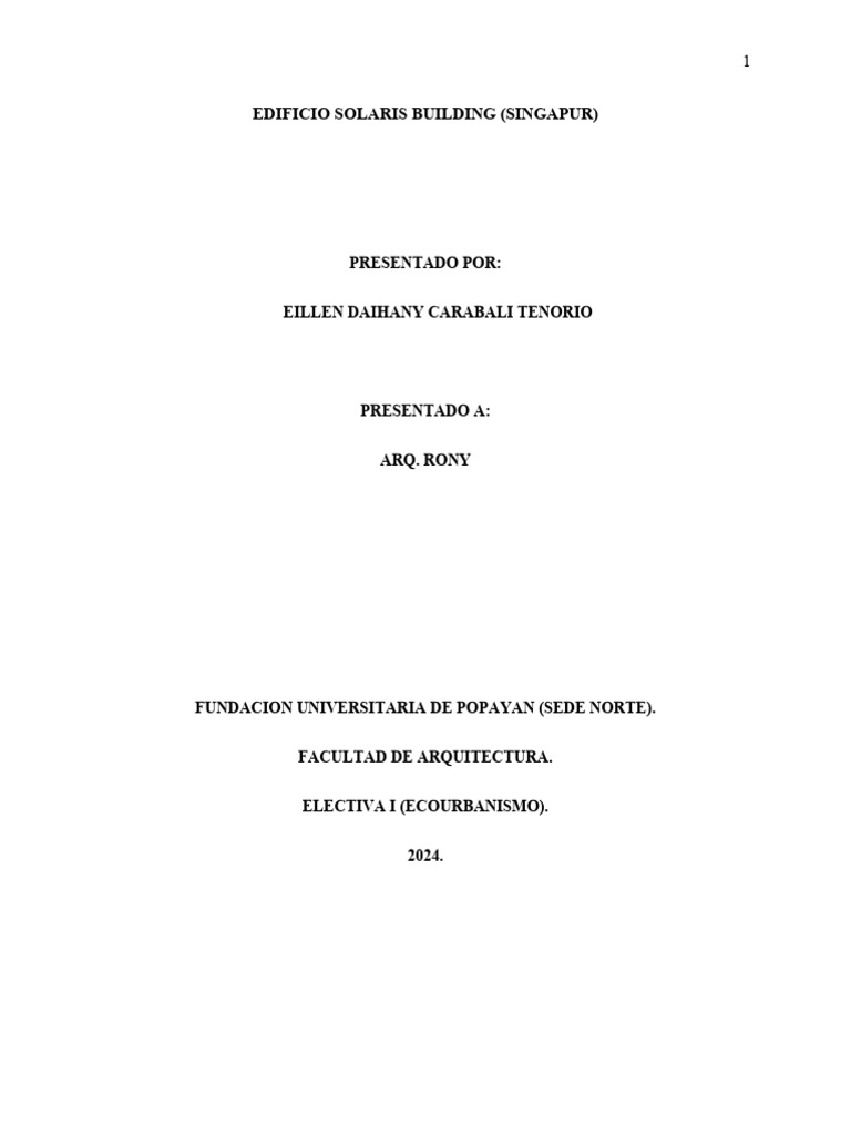 Solaris Building (Singapur) | PDF | Ecosistema | Entorno natural