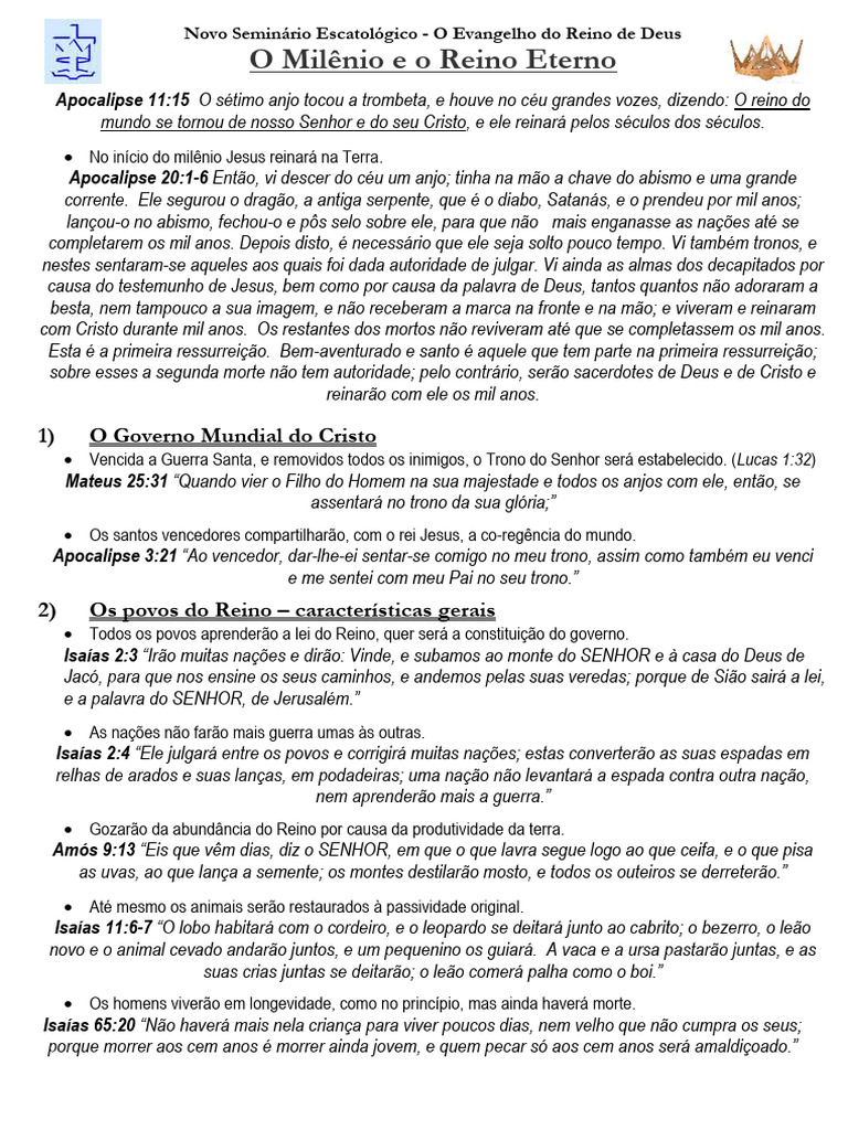 05 - O Milênio e o Reino Eterno - compacto NOVO-1 | PDF