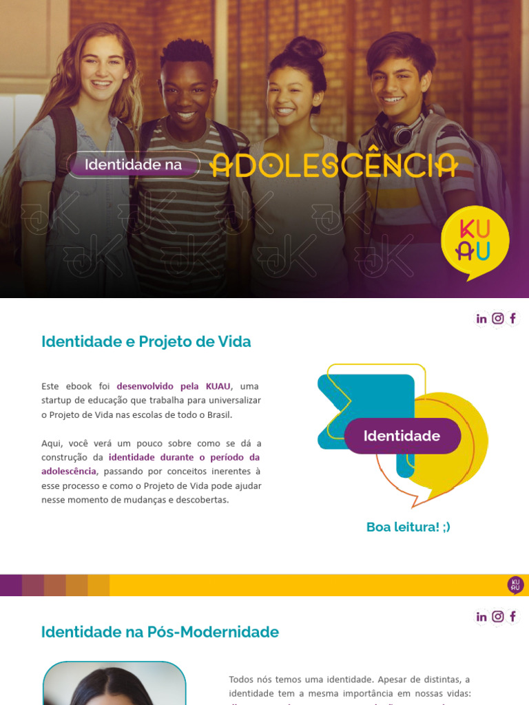 E Book Identidade Na Adolescência Nova Cara | PDF | Adolescência | Autoestima