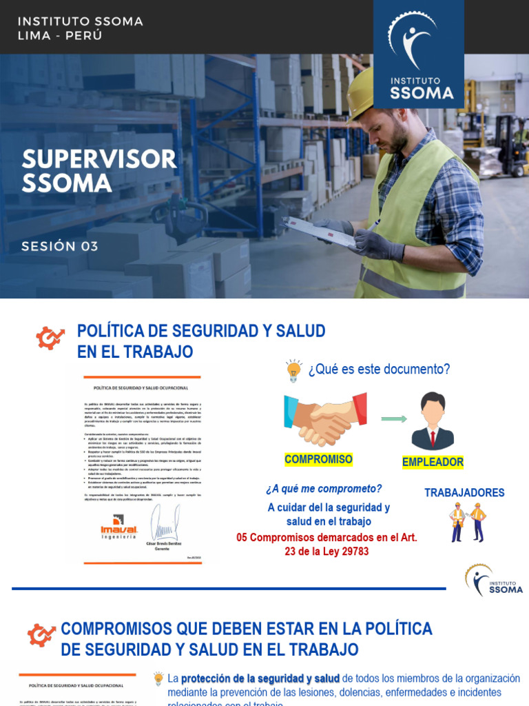 s3 Ssoma | PDF | Seguridad y salud ocupacional