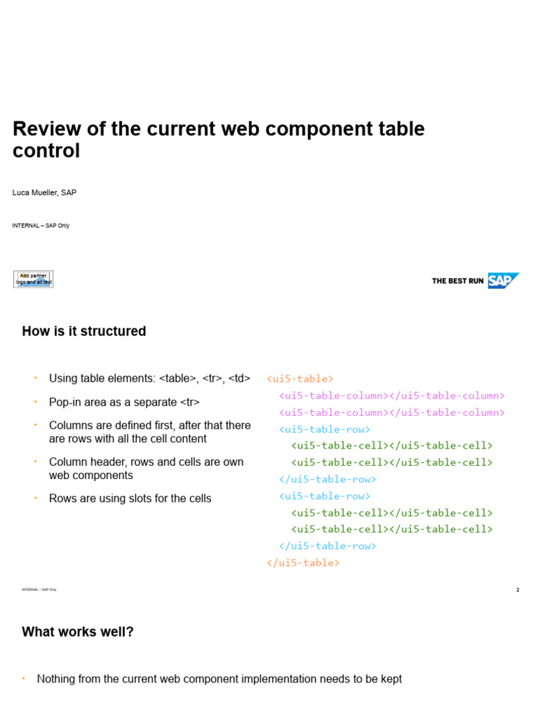 Research Current Web Component Table | PDF